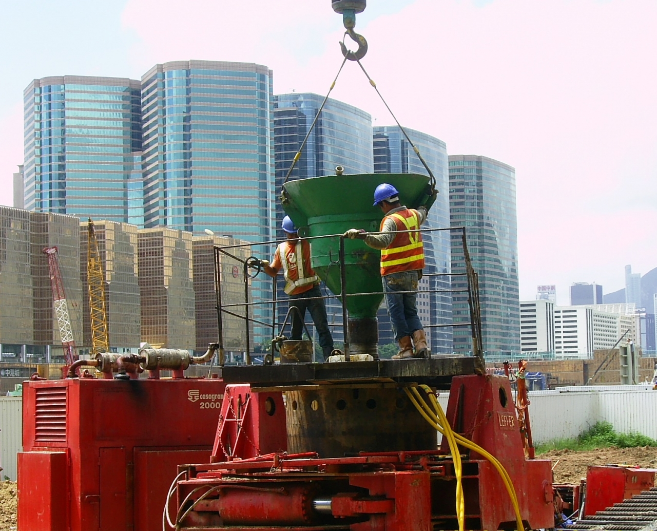 Trial Piles for West Kowloon Terminus for Express Rail Link - Foundation & Site Formation - CWF ...